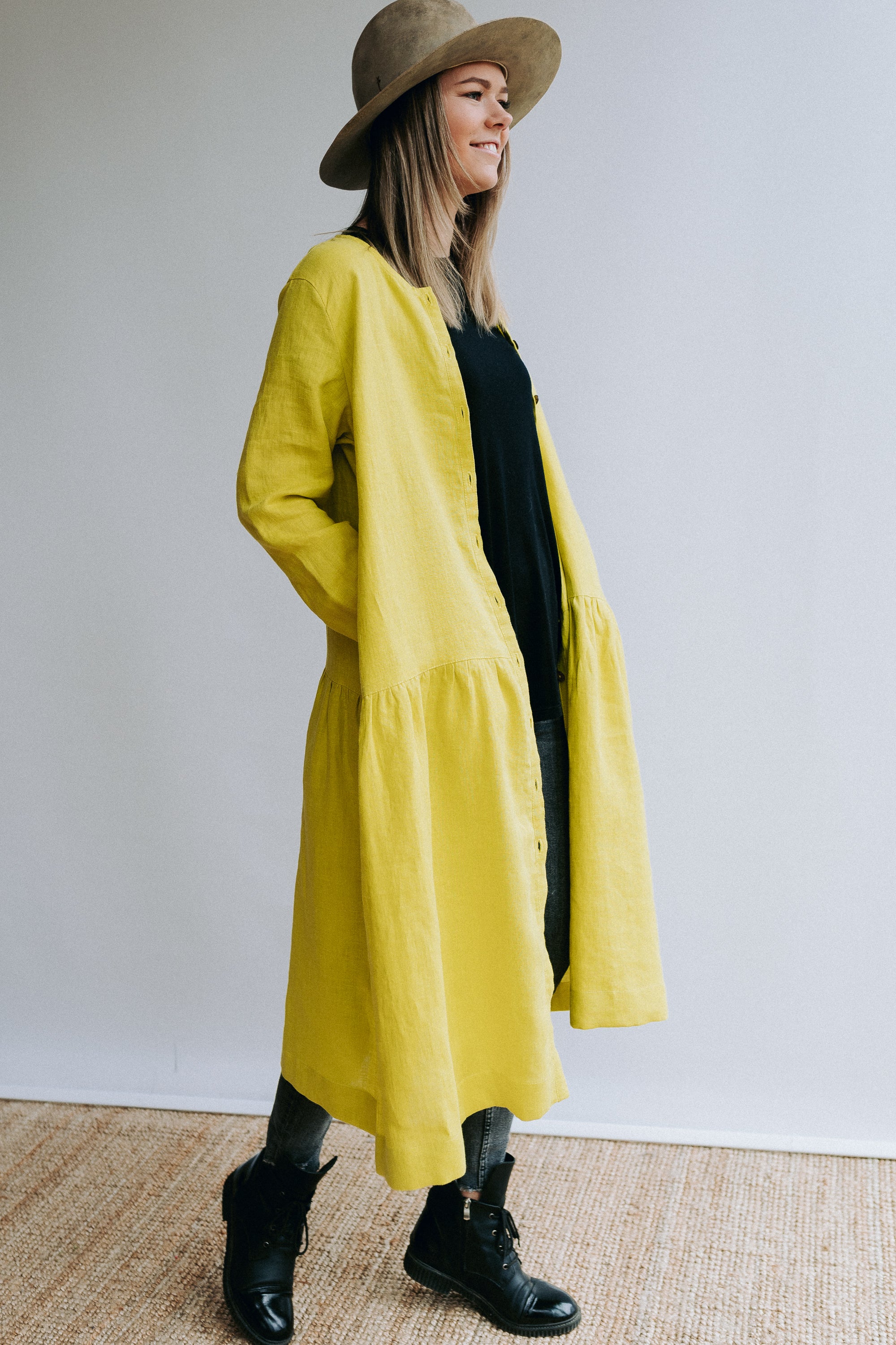 Linen Duster Women 'Leigh - long' Full length - Linenbee