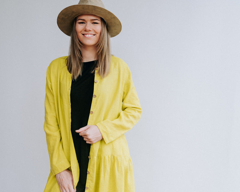 Linen Duster Women 'Leigh - long' Full length - Linenbee